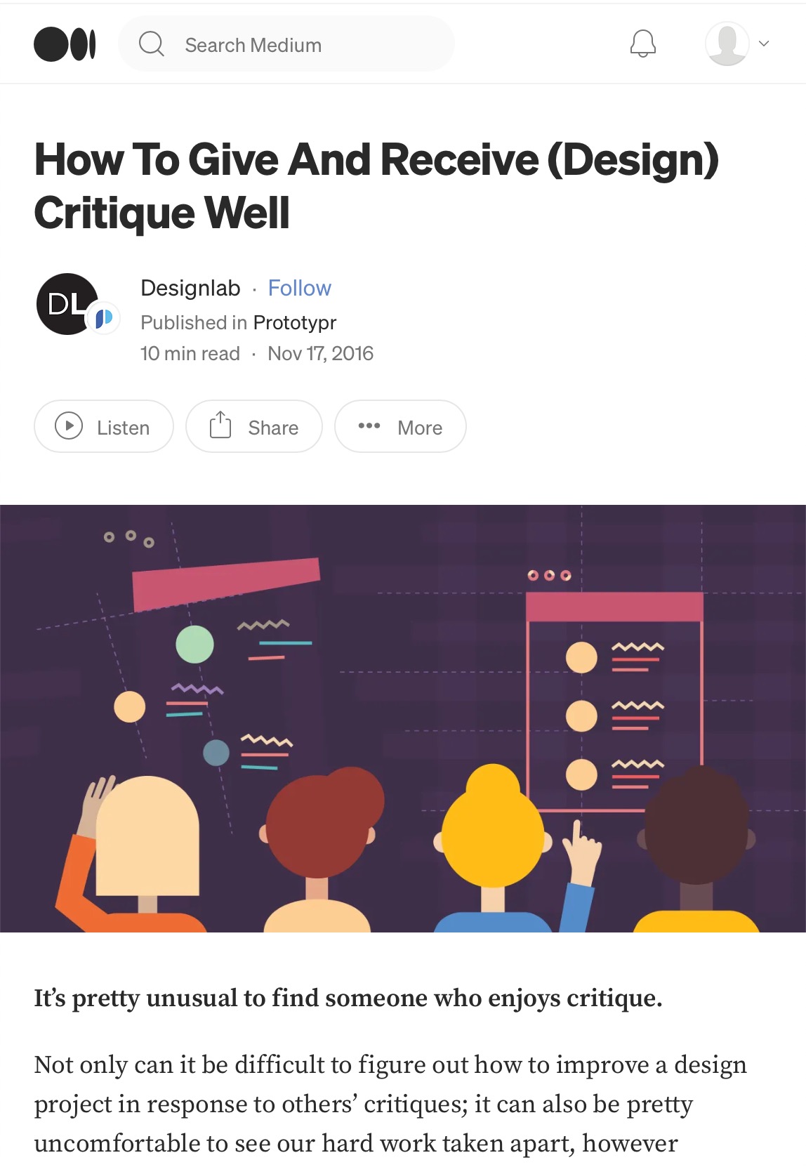 如何更好地給予 & 接受設計批判 (design critique) - Handy UX